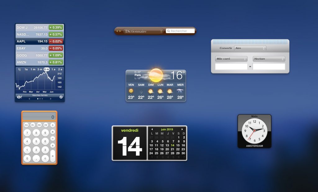 macOS Catalina : après 14 ans, le Dashboard va disparaitre