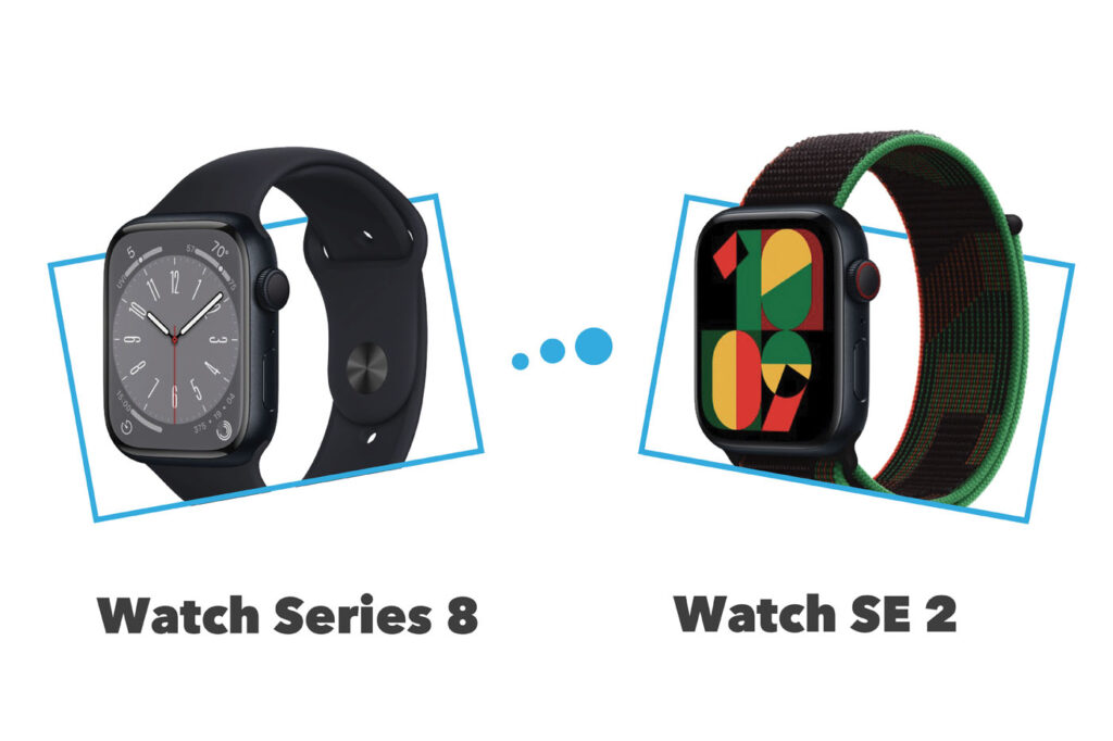 Apple Watch SE VS Apple Watch Series 8: comparatif et différences