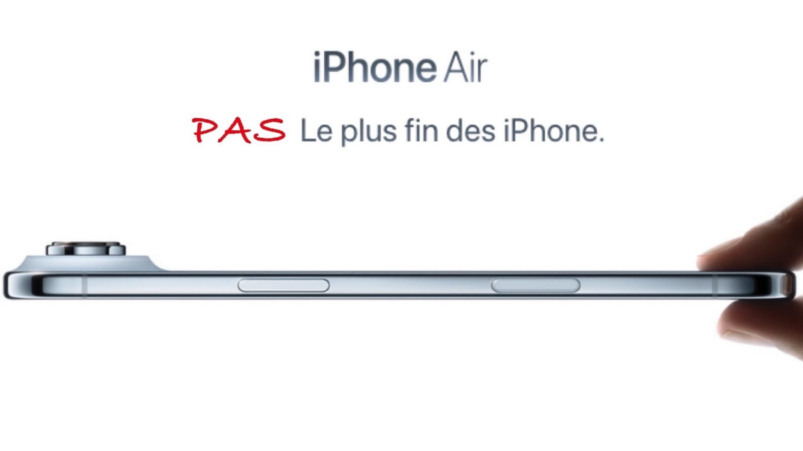 iPhone Air : Apple vous ment sur son épaisseur record